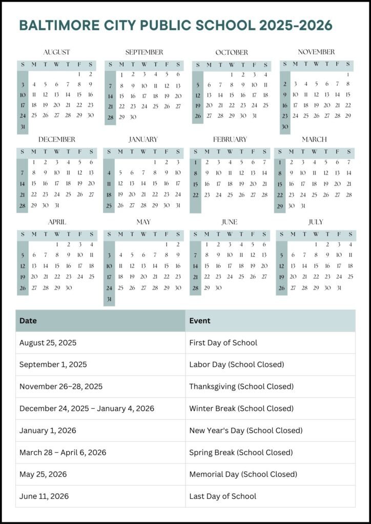 Boston Public Schools Calendar 26 27 - School Calendars & Holiday ...