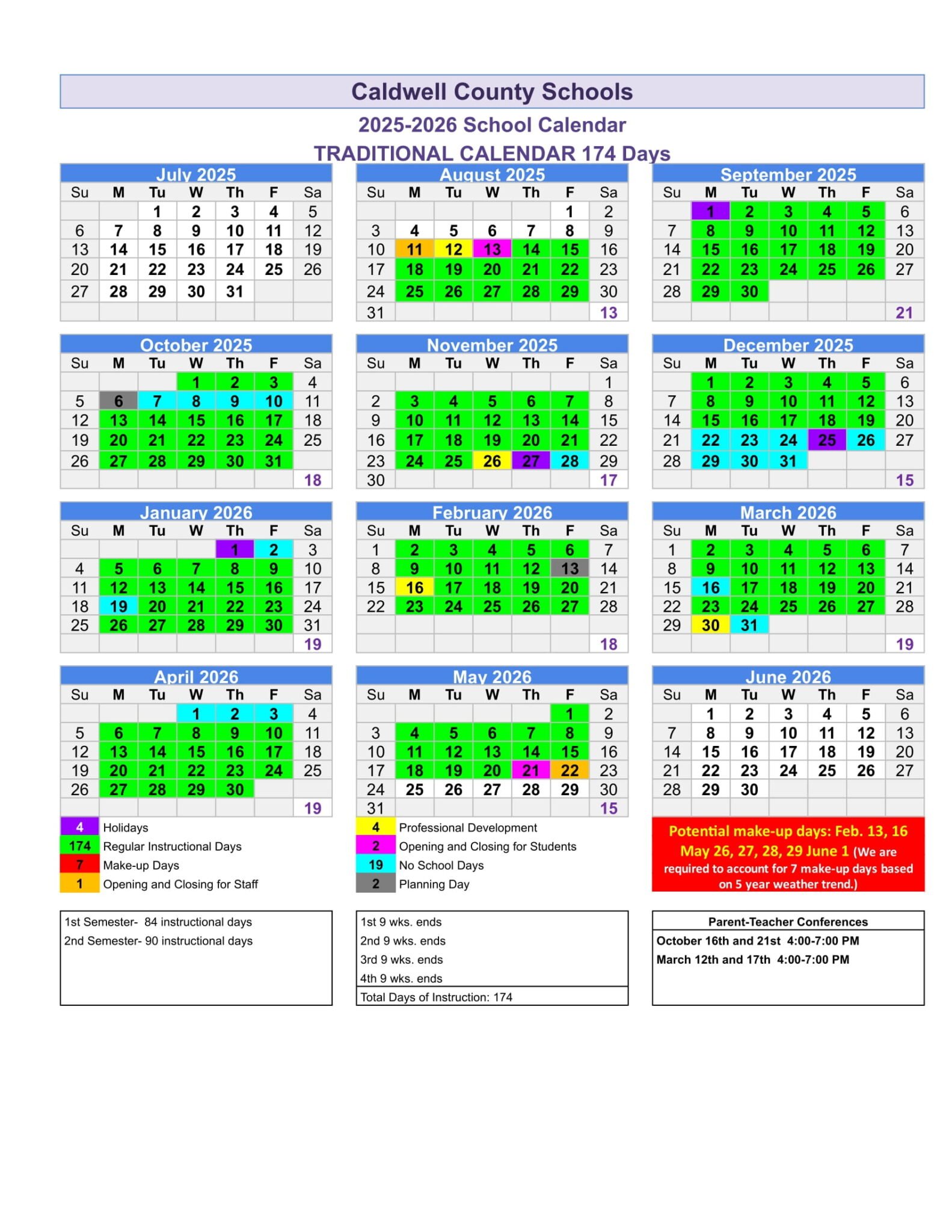 Iredell Statesville Schools Calendar 26 27 - School Calendars & Holiday ...