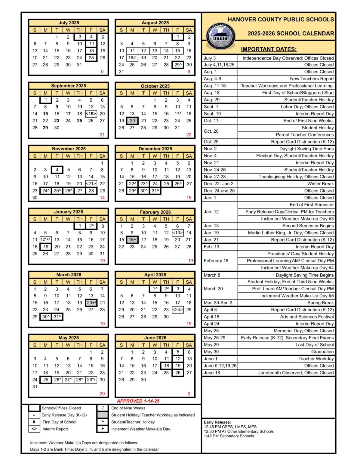 Johnston County Schools Calendar 26 27 - School Calendars & Holiday ...